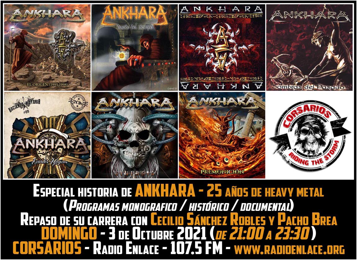 Ya puedes escuchar a ANKHARA en Corsarios del Metal.